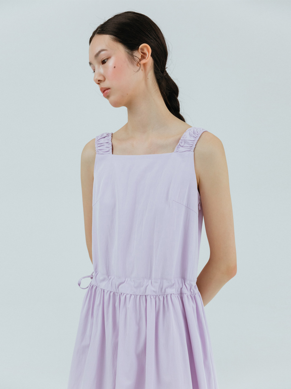 Apron Side Strap Dress, Lavender - HAGO(하고)