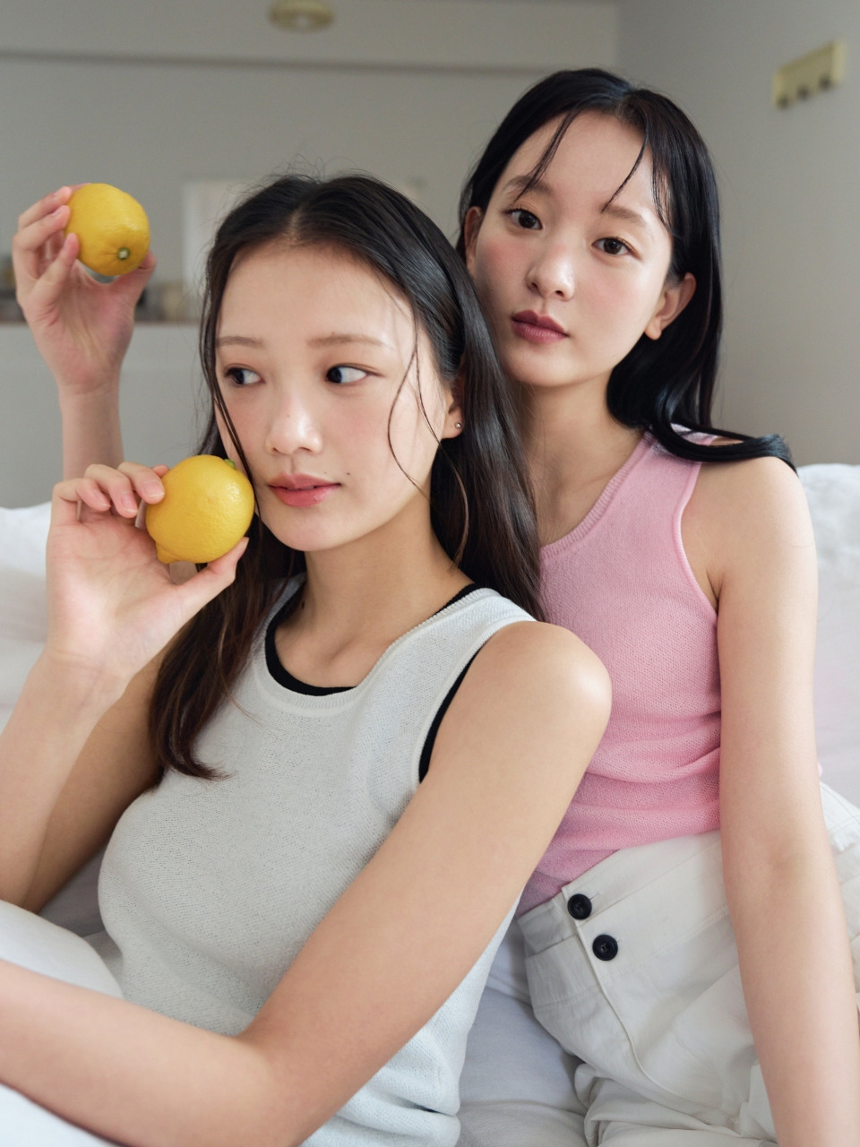 데일리 앙상블 라운드 슬리브리스_3COLOR - HAGO(하고)