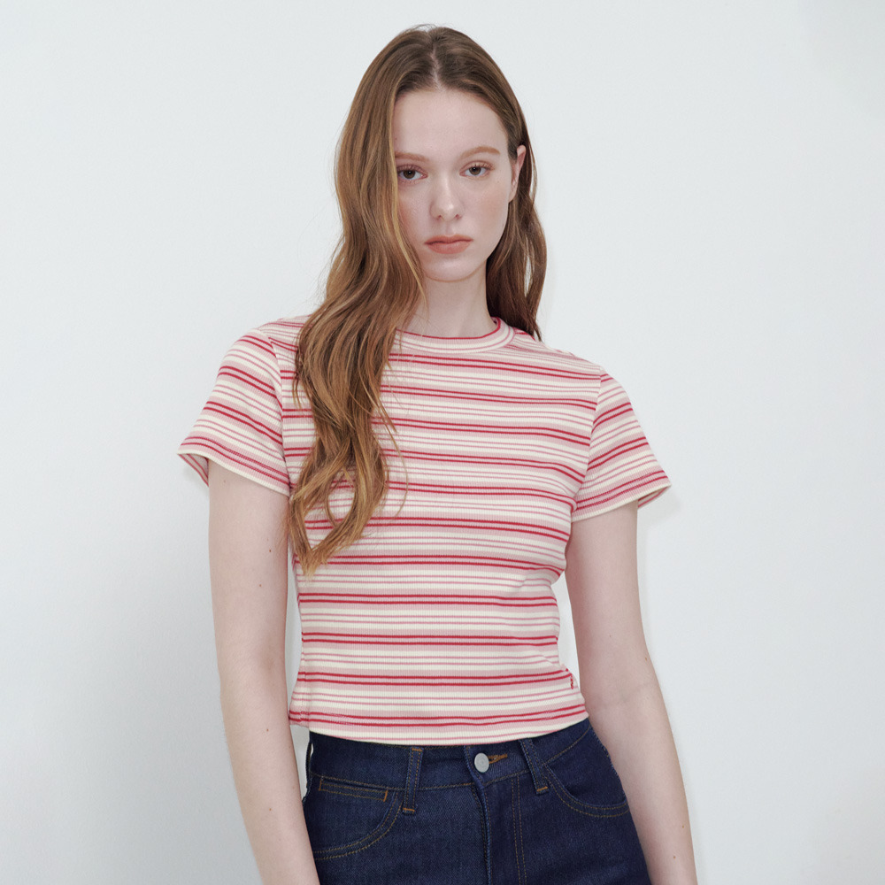 Stripe T-shirts Pink - HAGO(하고)