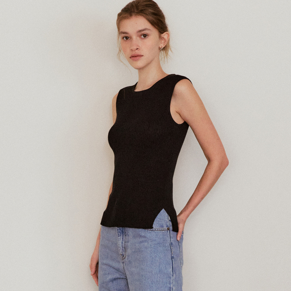 Linen Rib Top (2Color) - HAGO(하고)