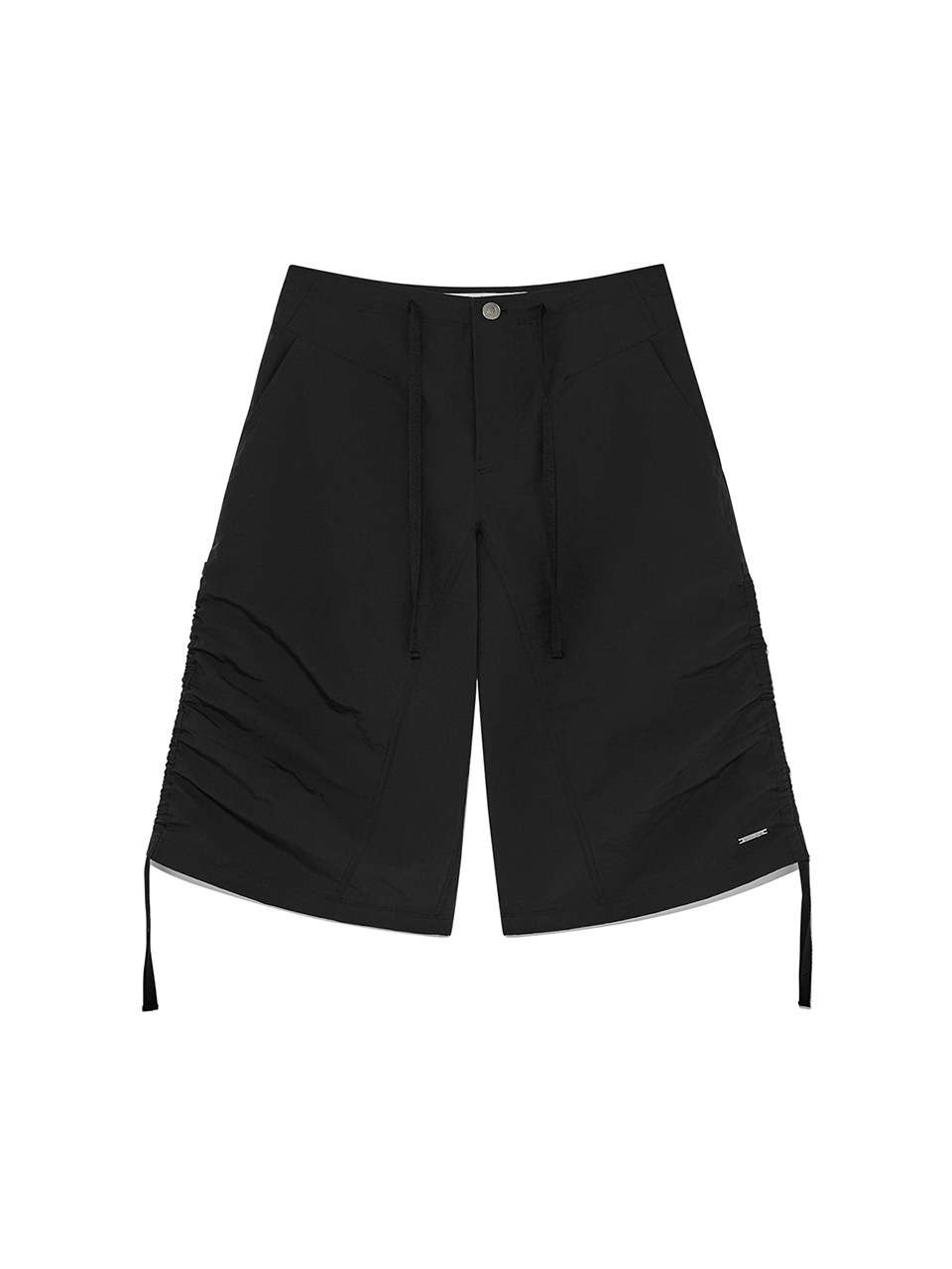NYLON STRING HALF PANTS IN BLACK - HAGO(하고)