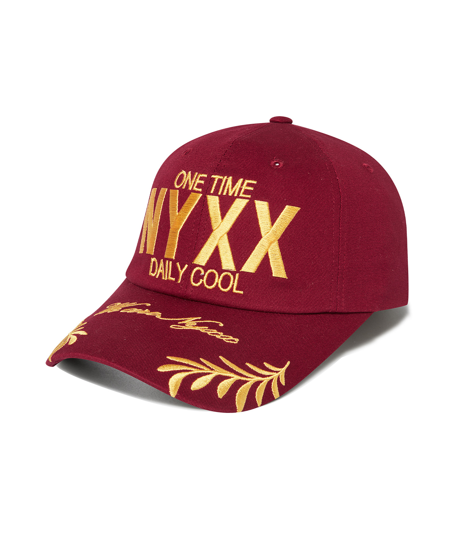 NYX SLOGAN BALL CAP BURGUNDY - HAGO(하고)