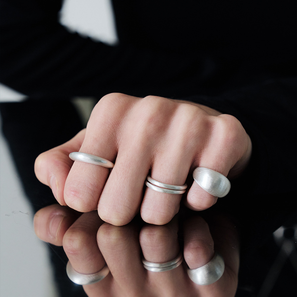 NP008 Hidden Shine Matte Pinky Ring - HAGO(하고)