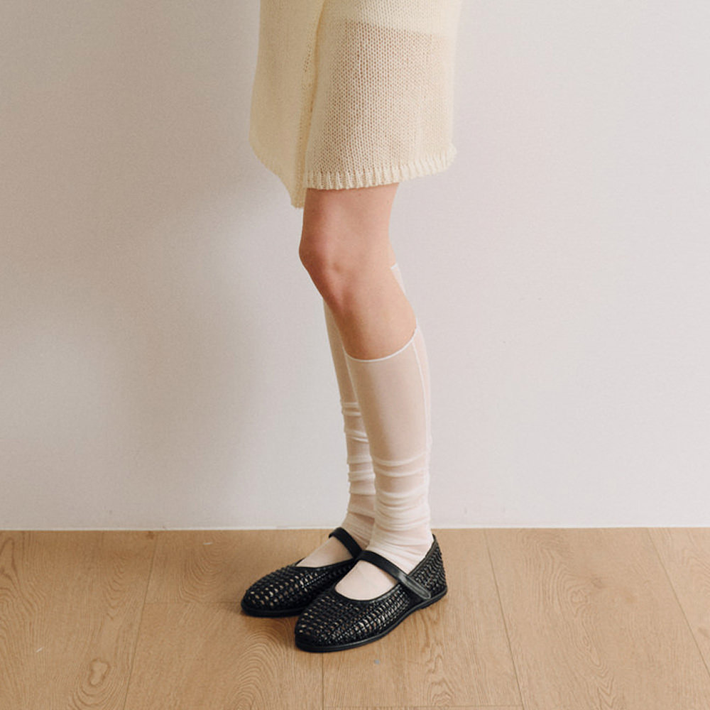 Danghye mary jane shoes Mesh Black - HAGO(하고)