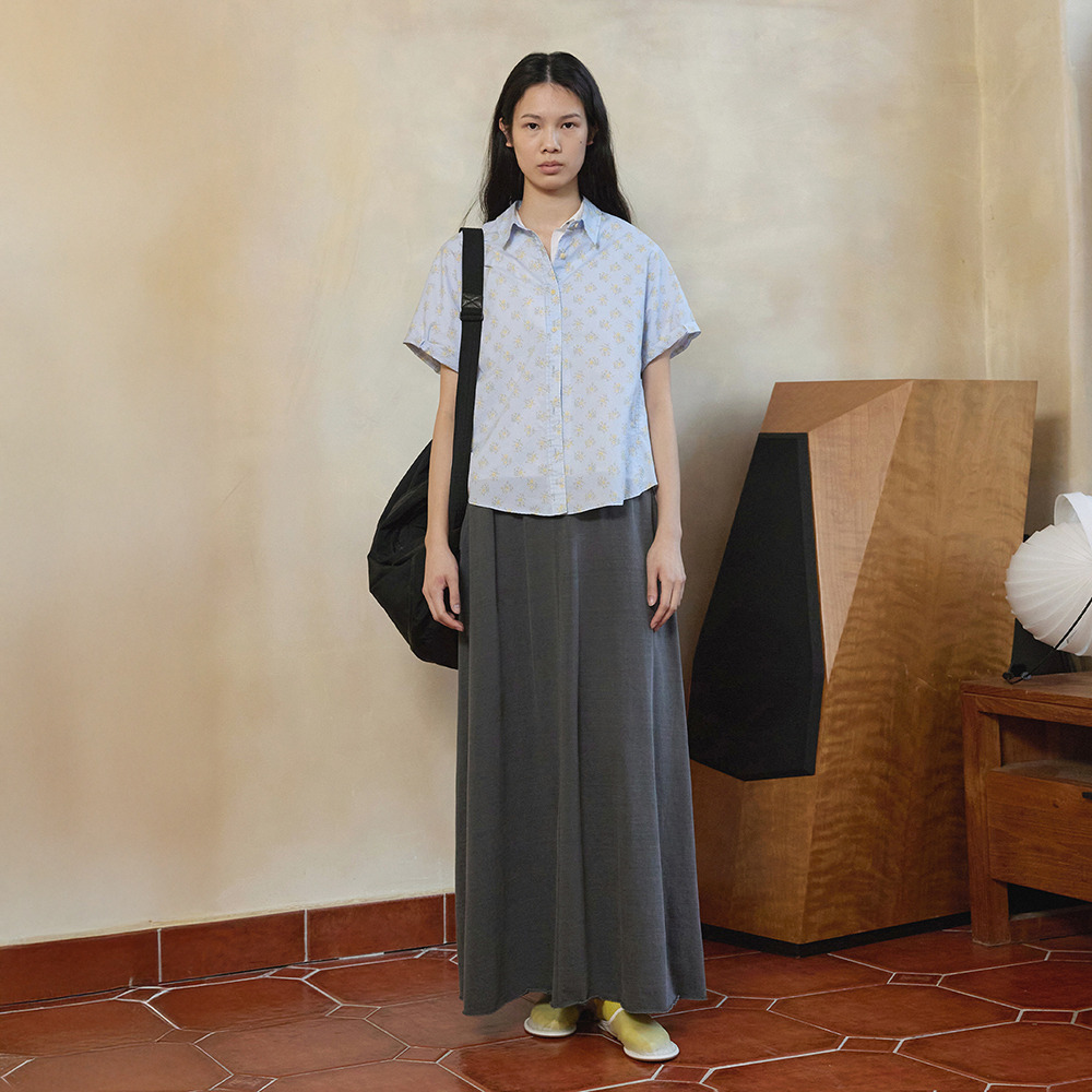 ange banding skirt (charcoal) - HAGO(하고)