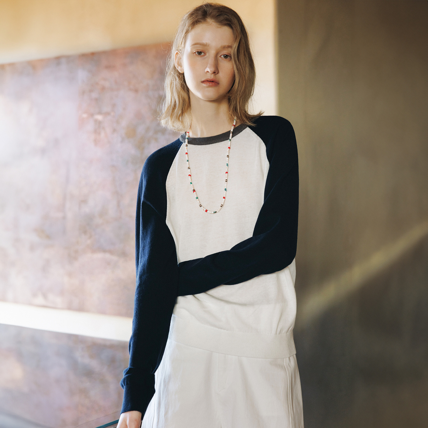 Peter raglan knit (navy) - HAGO(하고)