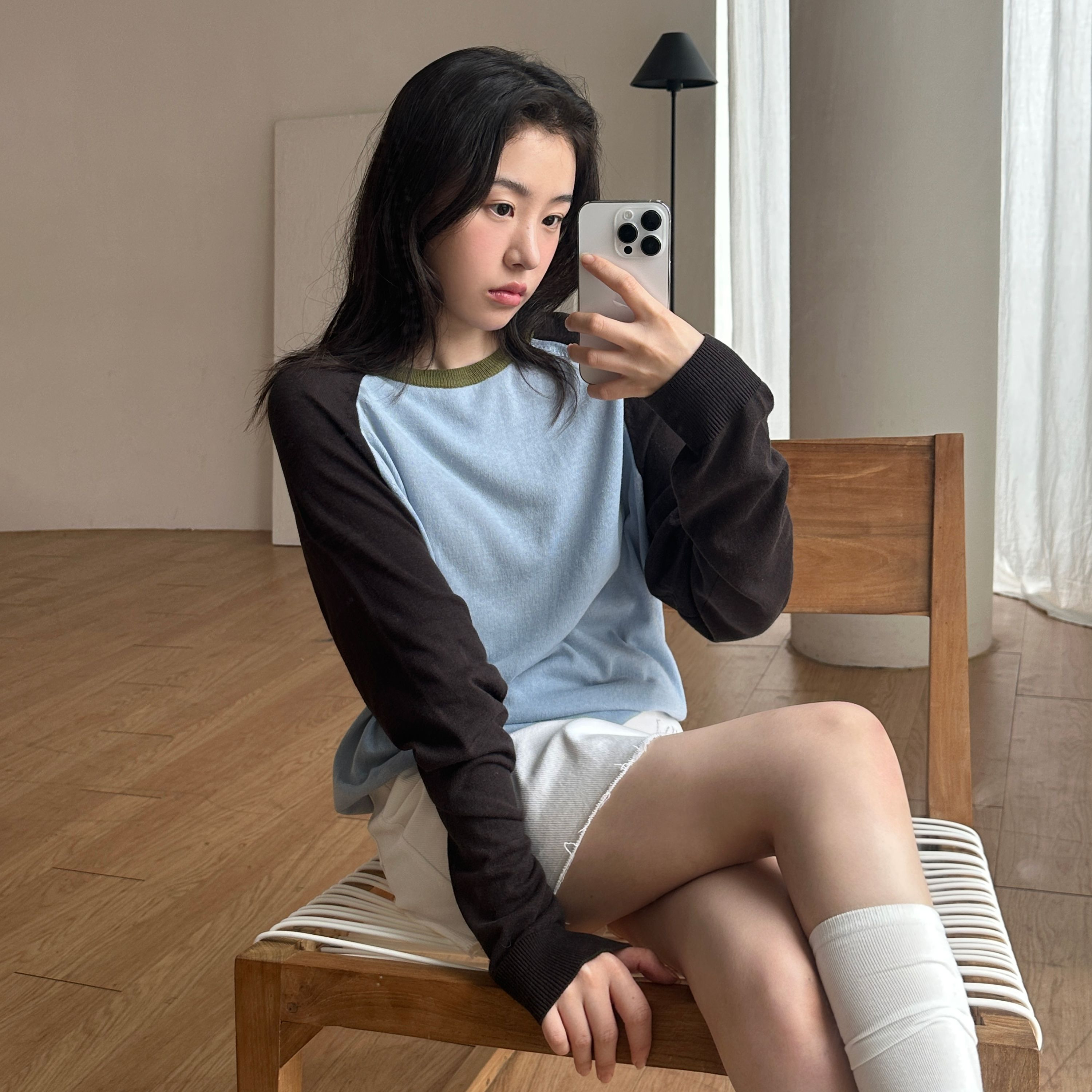 Peter raglan knit (sky blue) - HAGO(하고)