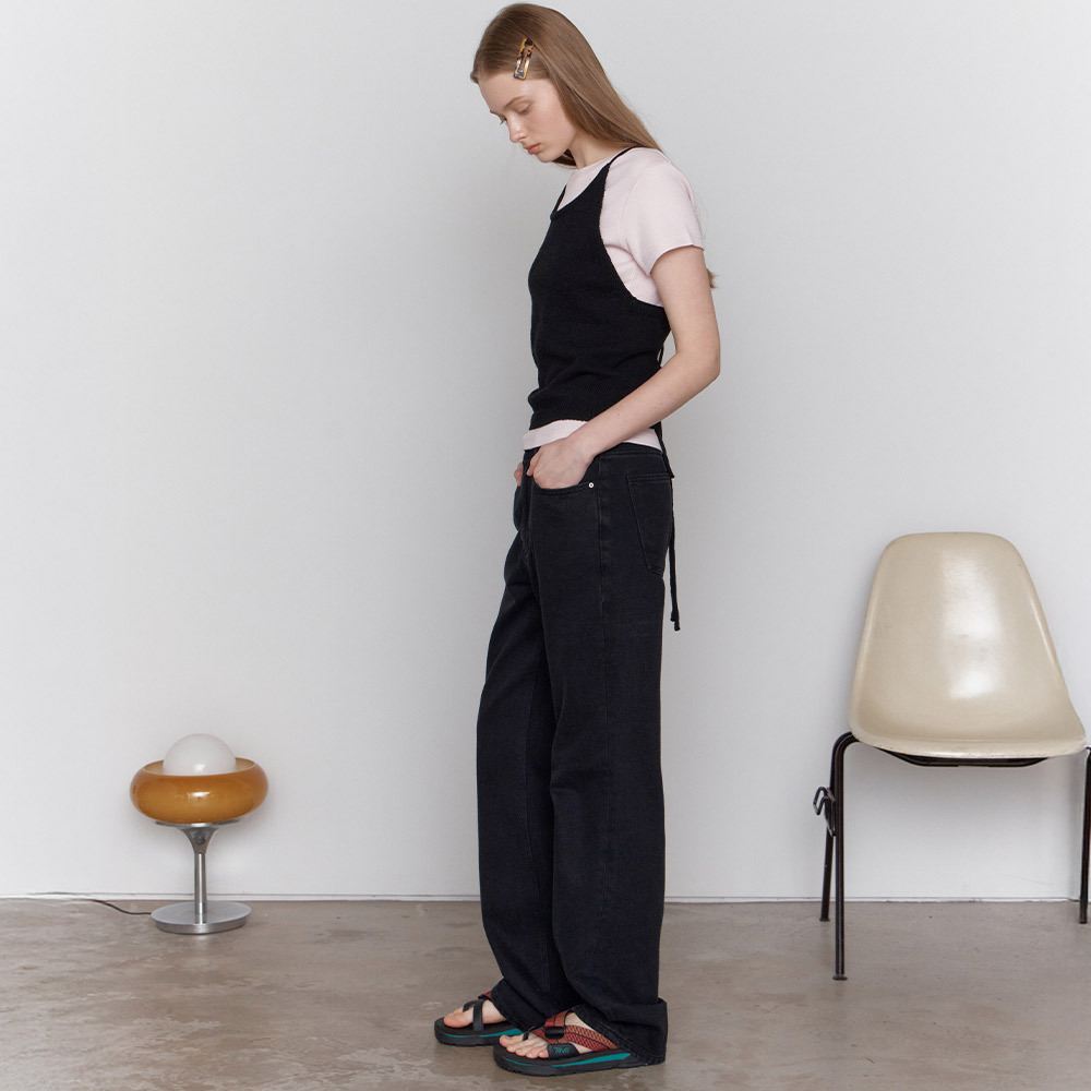 3rd / summer layered knit - black - HAGO(하고)