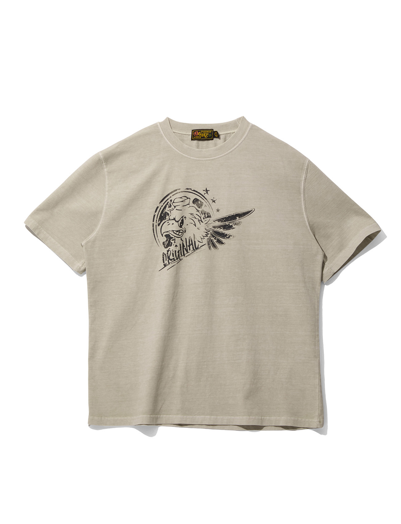 Original Eagle pigment Tee Beige - HAGO(하고)