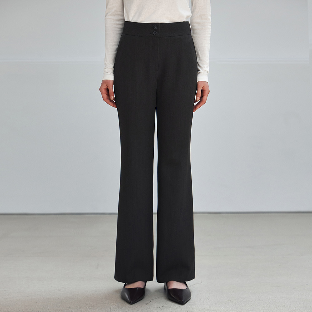 TWO-BUTTON BOOTCUT SLACKS_NSSL519 - HAGO(하고)