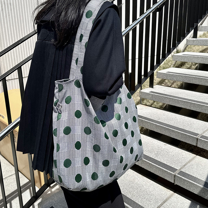 Polka Classic Shoulder Bag [Green Dot] - HAGO(하고)