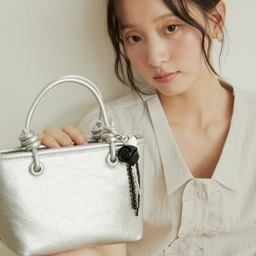 Mini rose ball keyring - 2color - HAGO(하고)