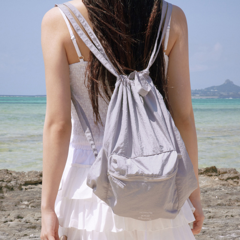 Ridge String Backpack _ Pale lavender - HAGO(하고)