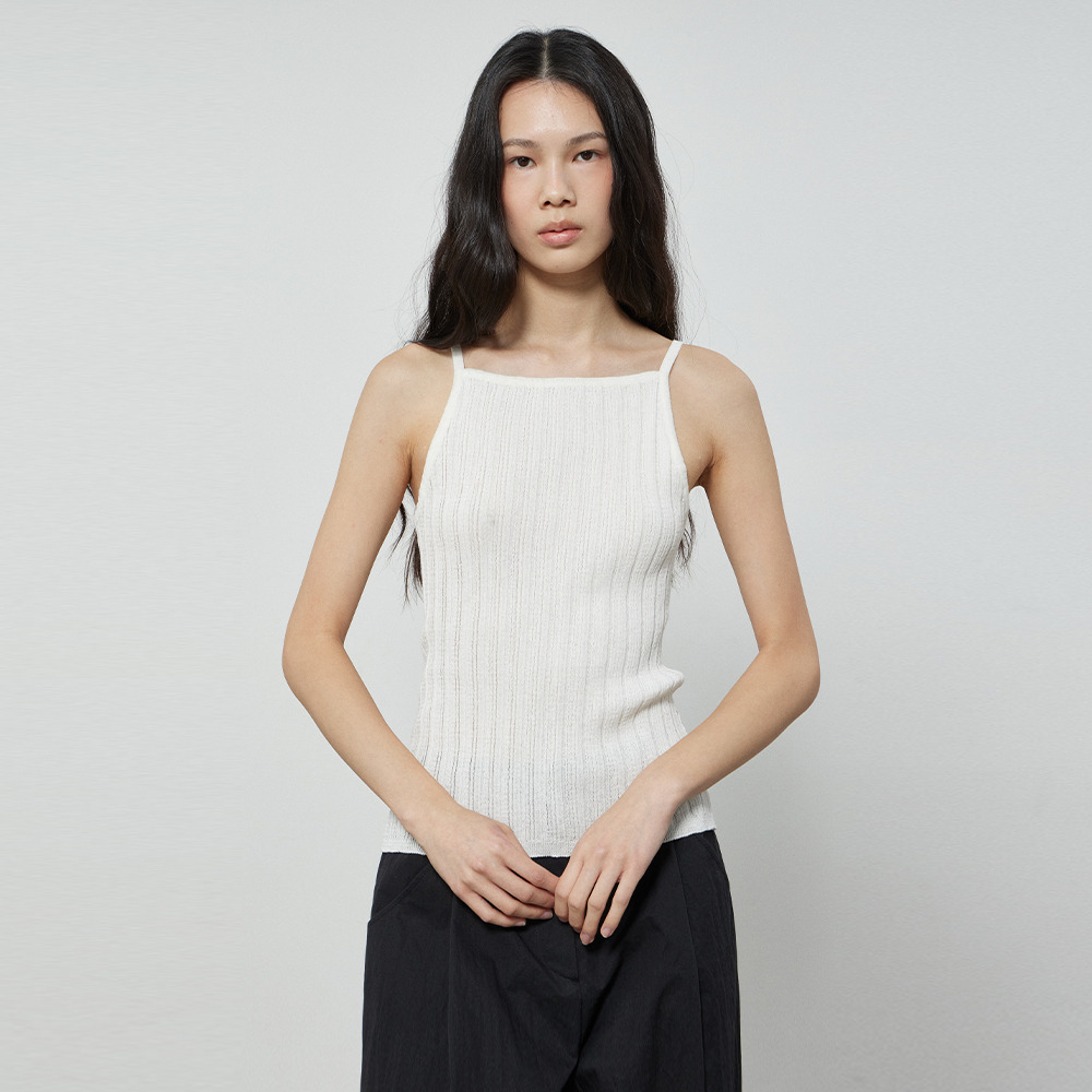 TWO-WAY SLEEVELESS TOP - WHITE - HAGO(하고)