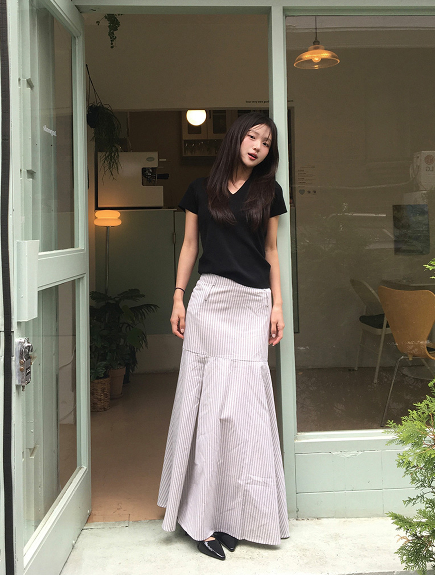 [TWEE] [희경`pick] 코마우 브이넥 스트링 니트 - HAGO(하고)