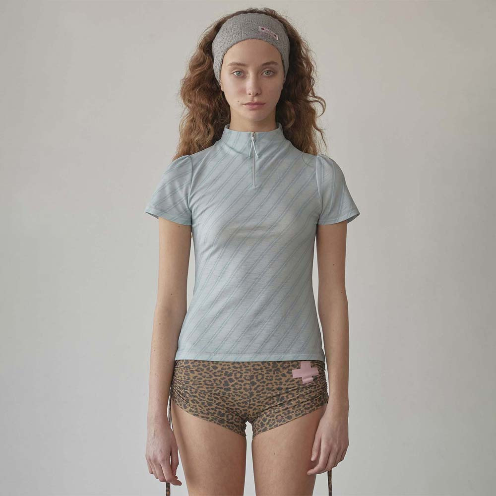 Stripe Jersey Top Pale Mint - HAGO(하고)