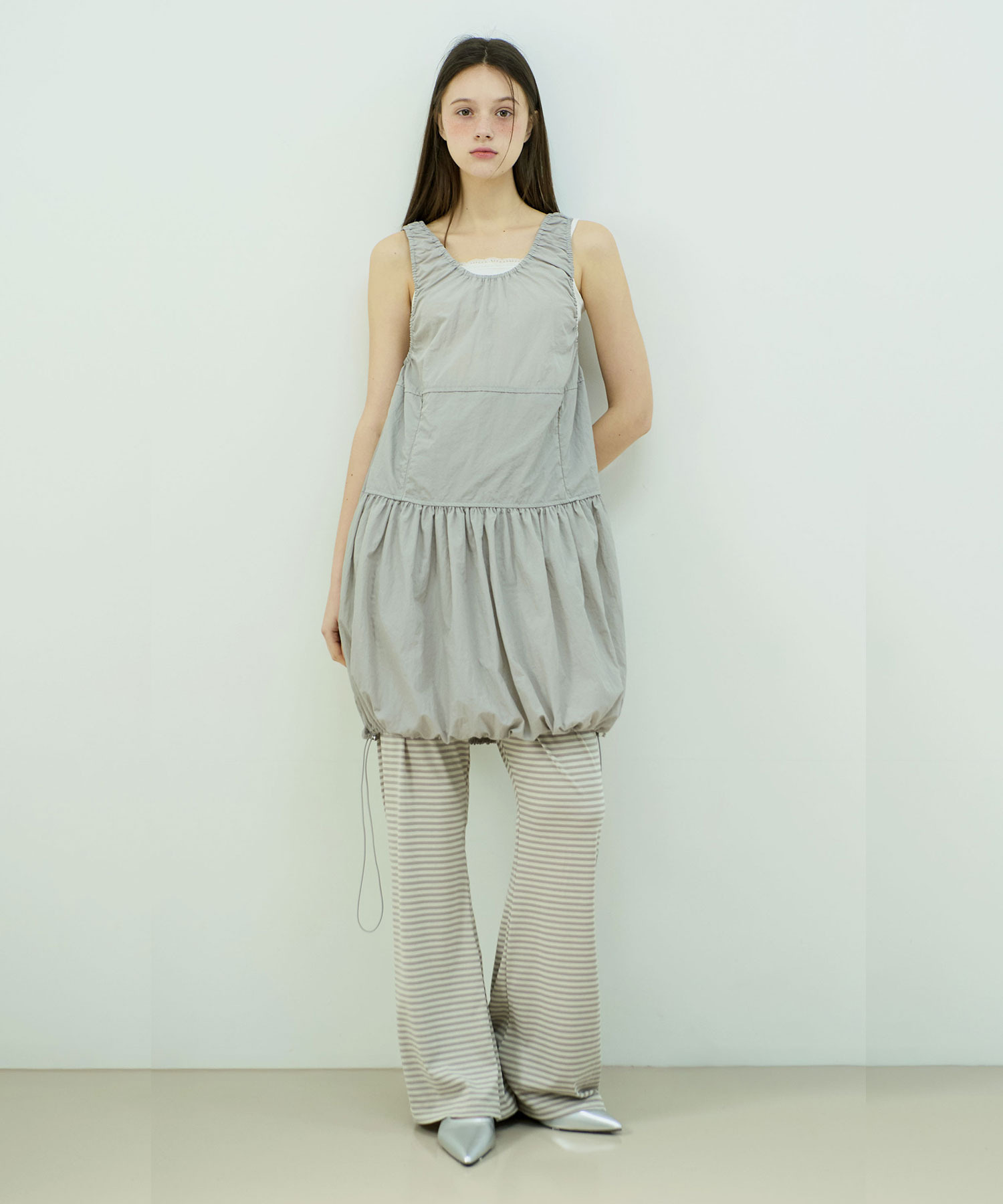 코지 스트라이프 부츠컷 팬츠_BEIGE - HAGO(하고)