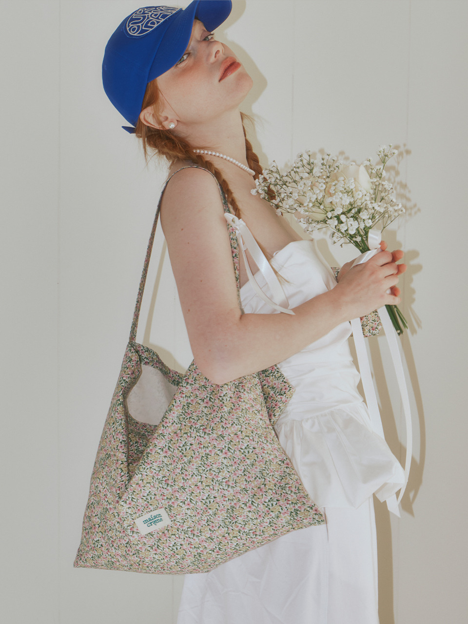 Floral eco bag _ Pink bouquet - HAGO(하고)