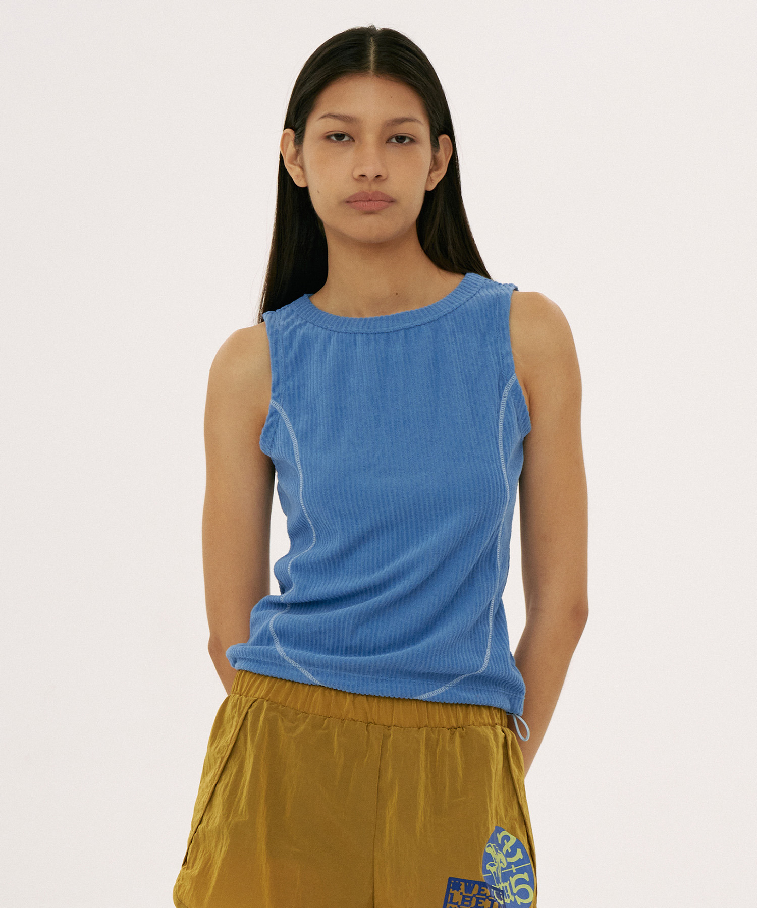 Terry Sports Sleeveless Blue - HAGO(하고)