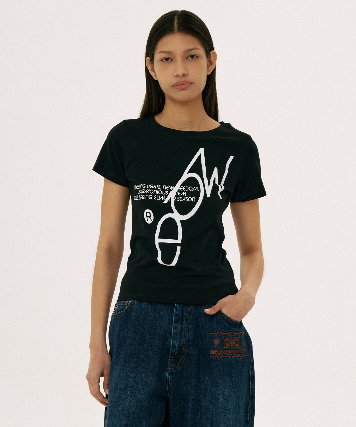 Light Wbe Tee Black - HAGO(하고)