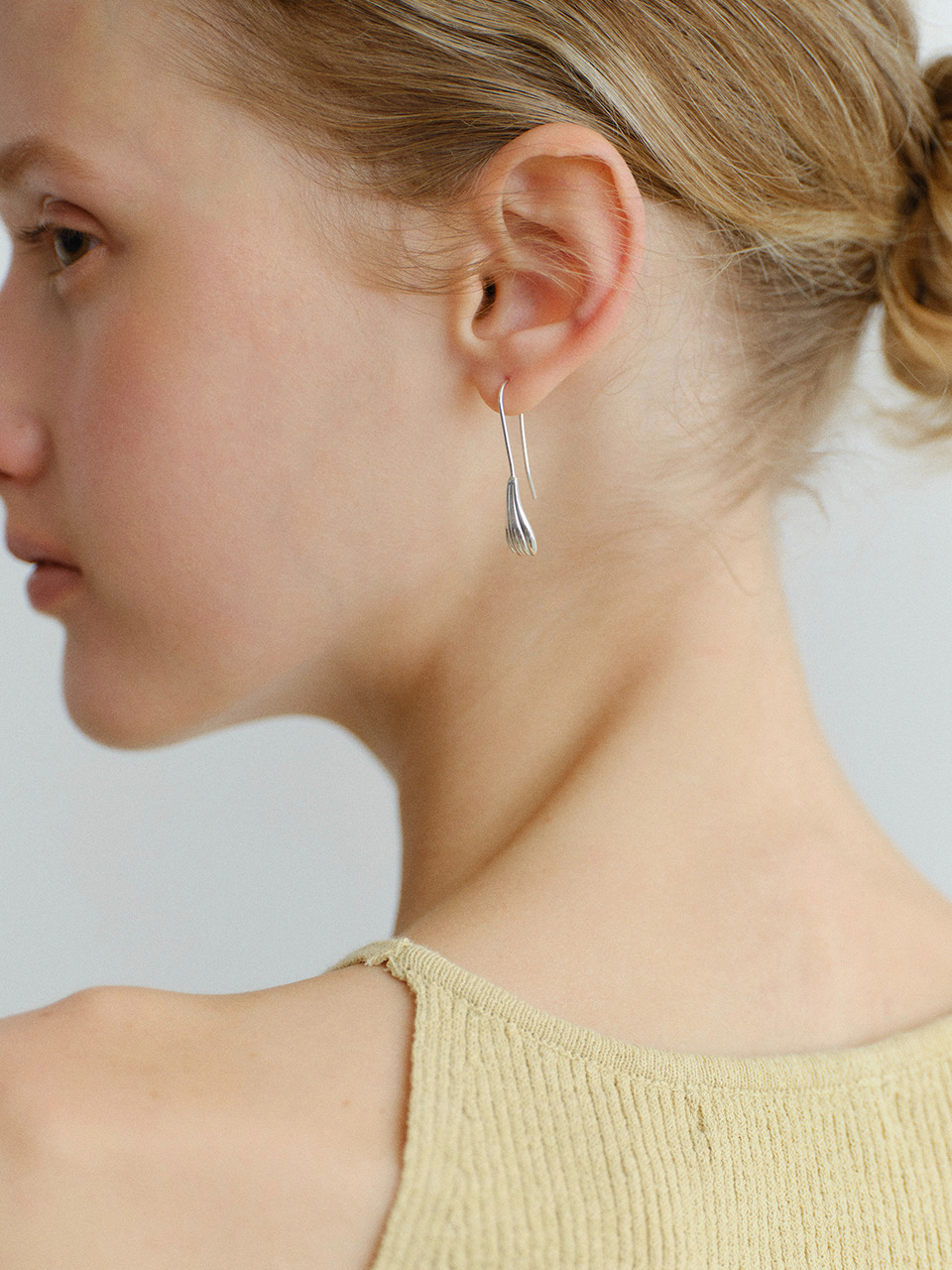 [단독~5.21][VEI] 925 silver BOWL HOOK EARRINGS - HAGO(하고)