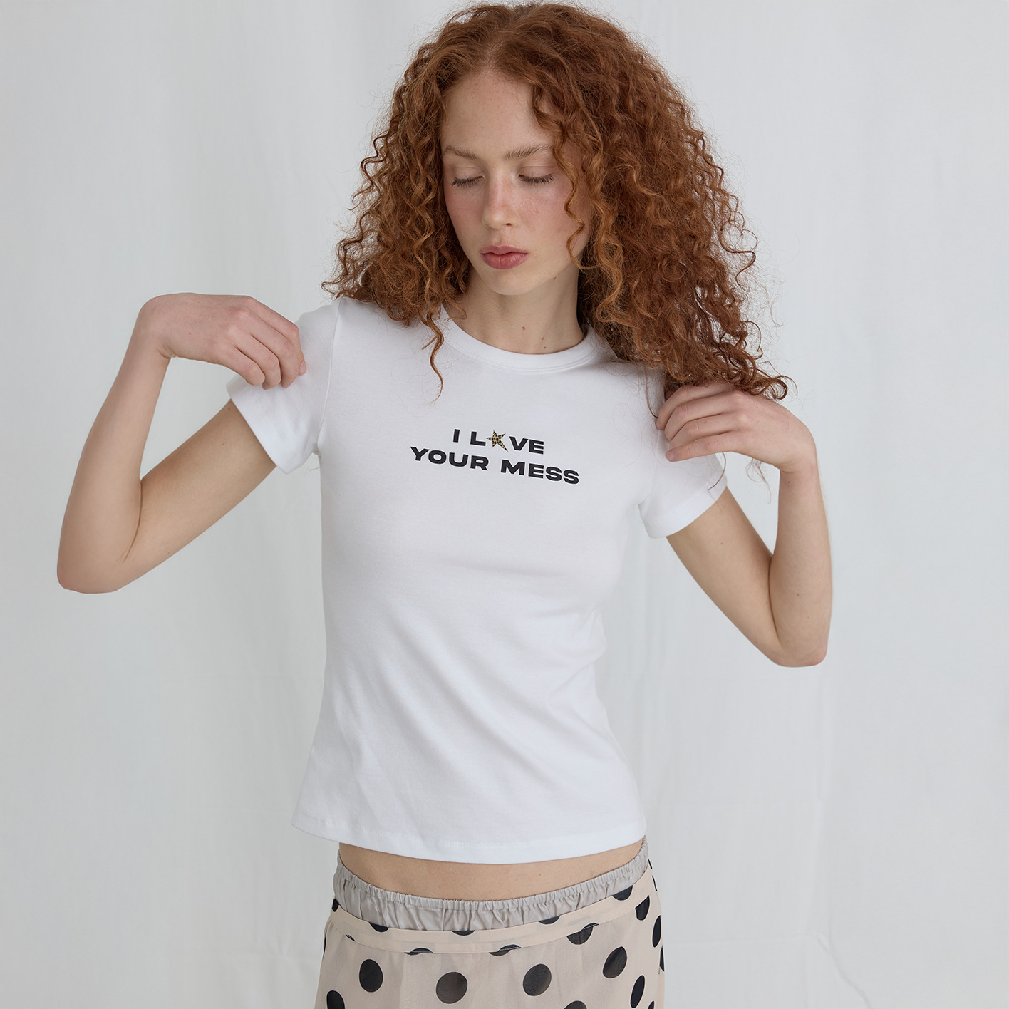 [2ND RESTOCK] MESS HALF TEE - WHITE - HAGO(하고)