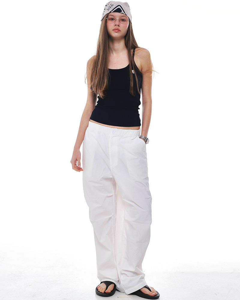 [단독~5/23]CENTAUR NYLON PARACHUTE PANTS_WHITE - HAGO(하고)