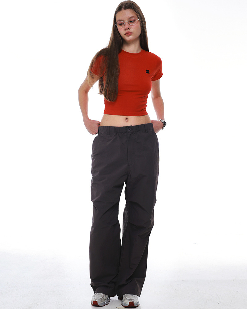 CENTAUR NYLON PARACHUTE PANTS_GREY - HAGO(하고)