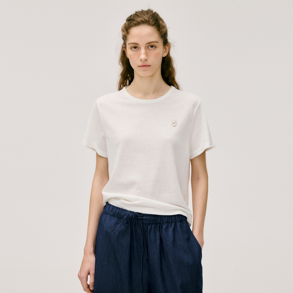 wappen linen t-shirt - ivory - HAGO(하고)