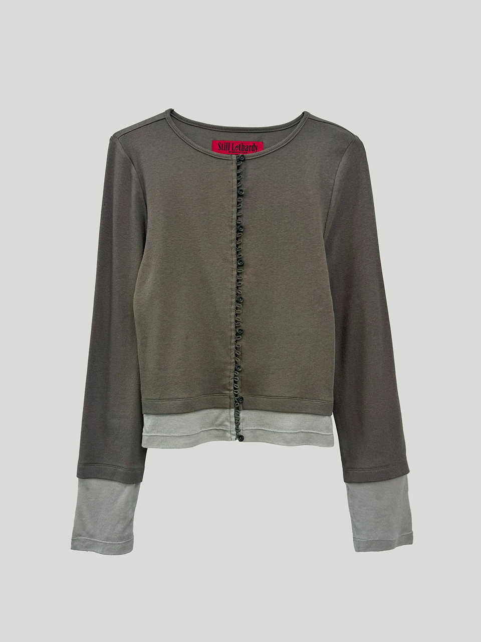 LAYERED BUTTON LOOP TOP - HAGO(하고)