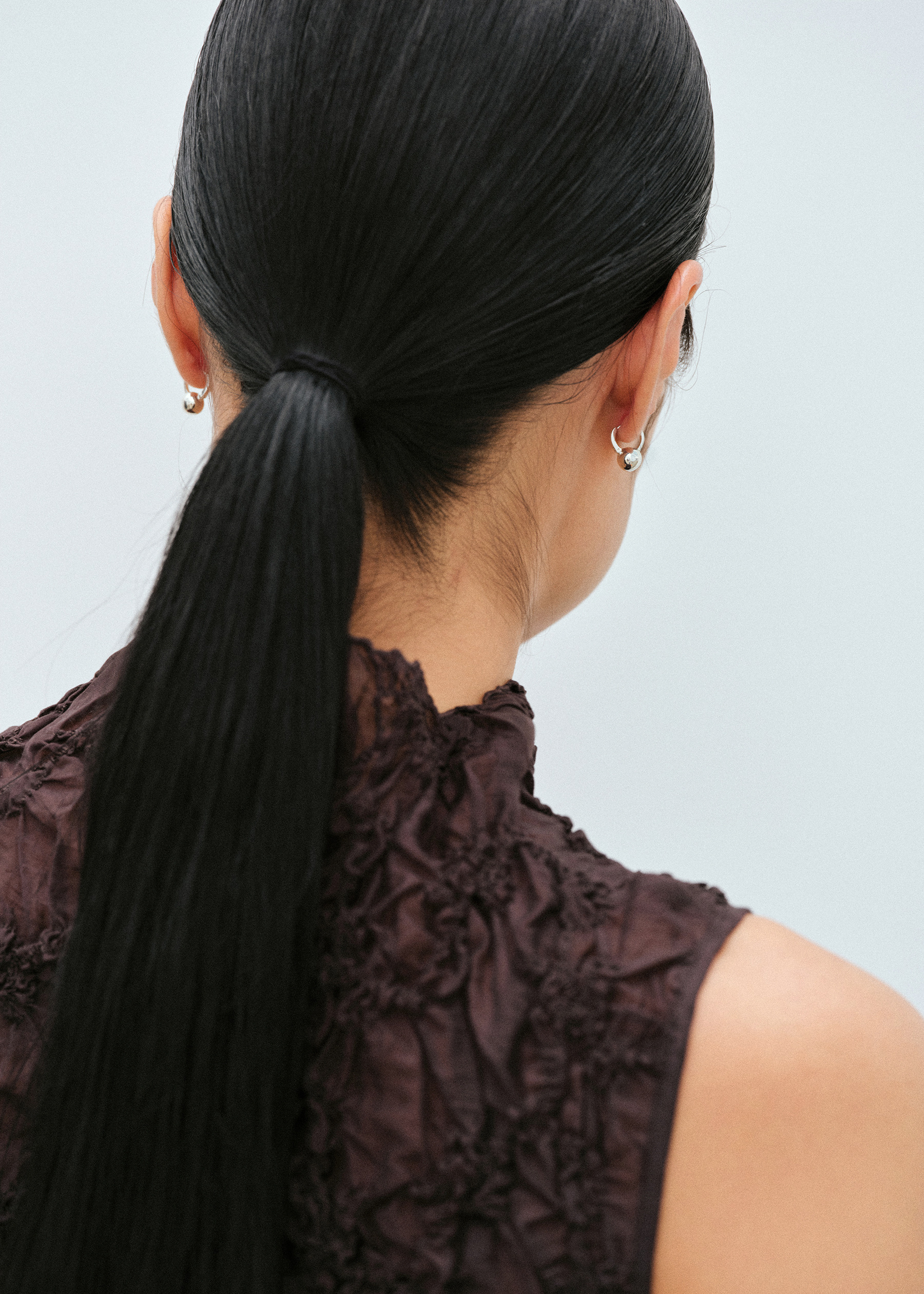Mars Ball Earring - Silver (silver925) - HAGO(하고)