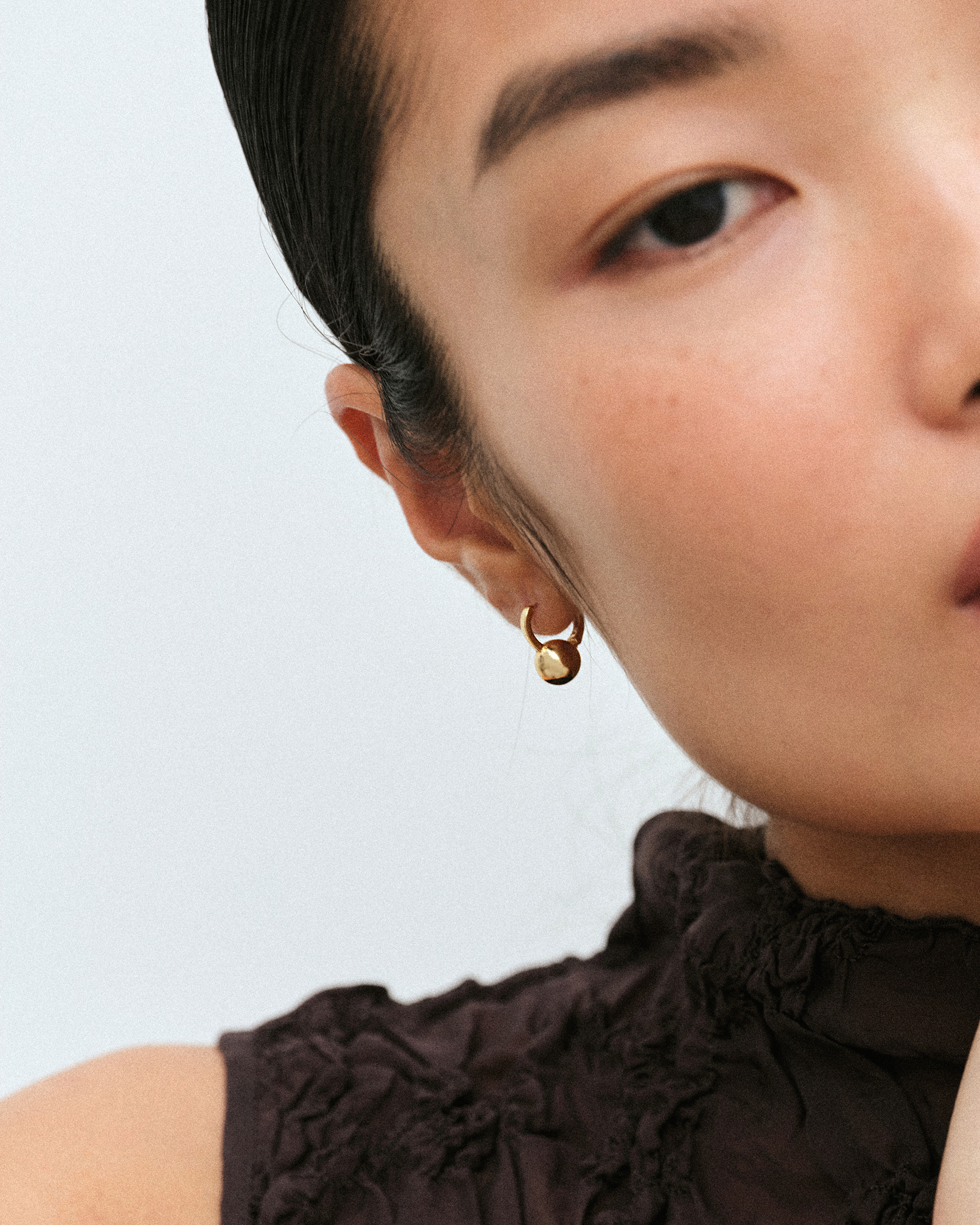 Mars Ball Earring - Gold (silver925) - HAGO(하고)