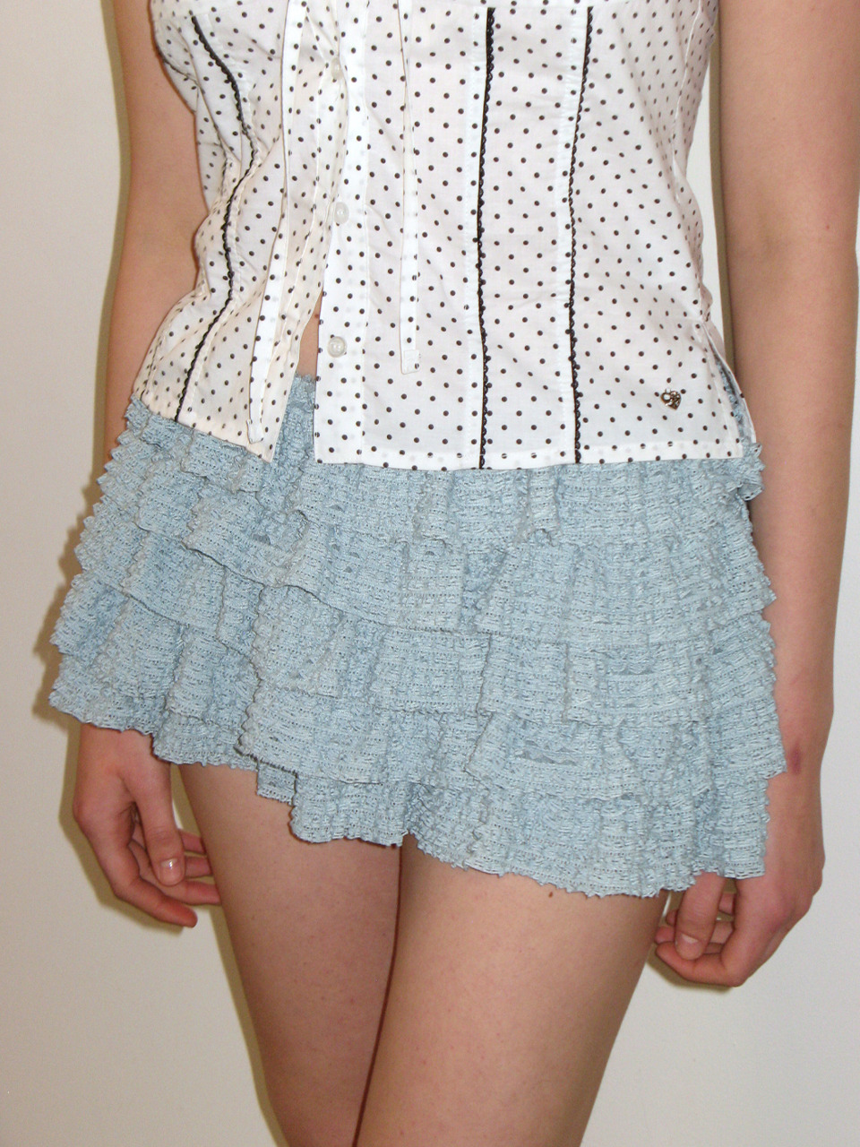 LACE CANCAN SKIRT PANTS_MINT - HAGO(하고)