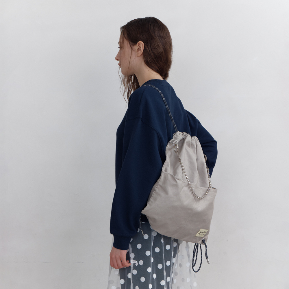 Cotton Gym Sack (Gray) - HAGO(하고)