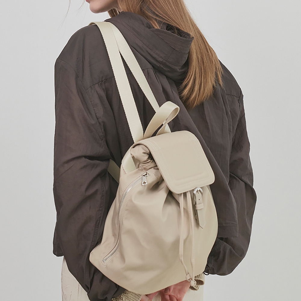 Bukle Backpack-Beige - HAGO(하고)