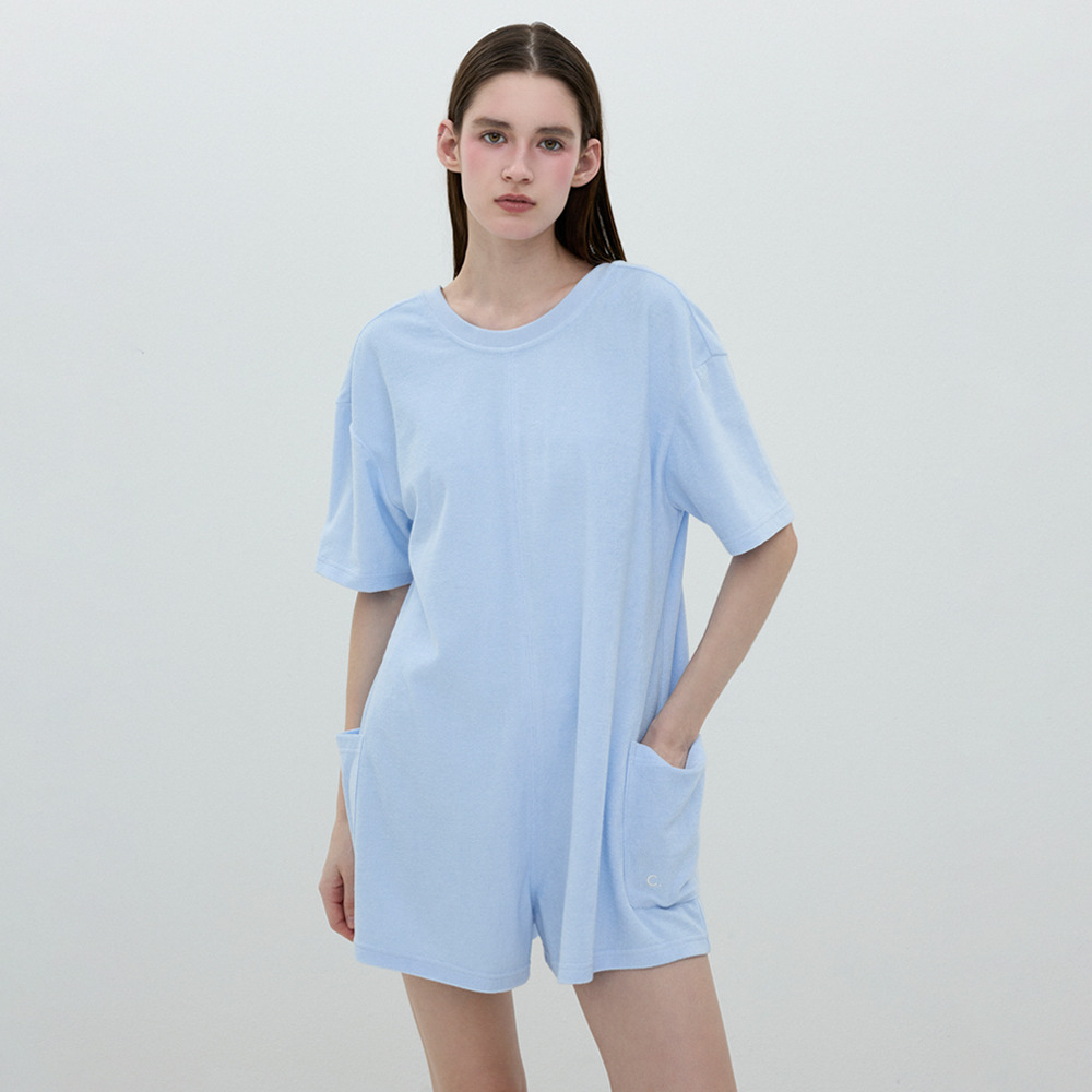 [25SS clove] Terry Romper (Sky Blue) - HAGO(하고)