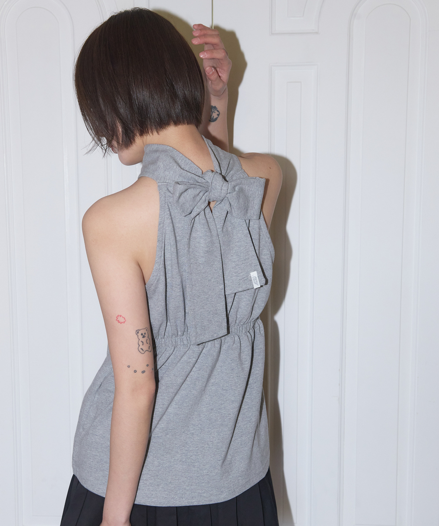 Dear Back Halterneck (Gray) F25QB132 - HAGO(하고)