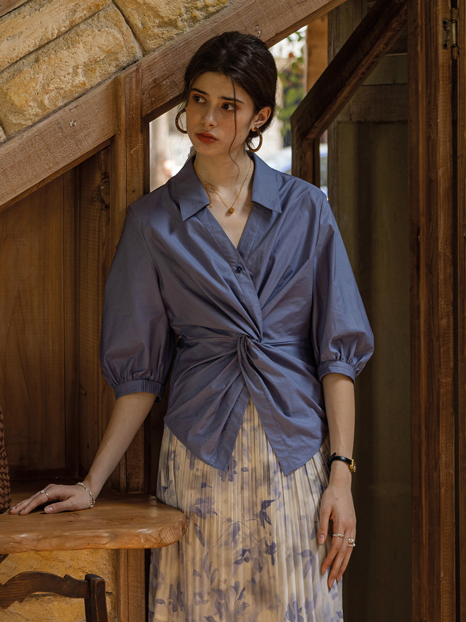 DA_Niche twisted design top_2color - HAGO(하고)