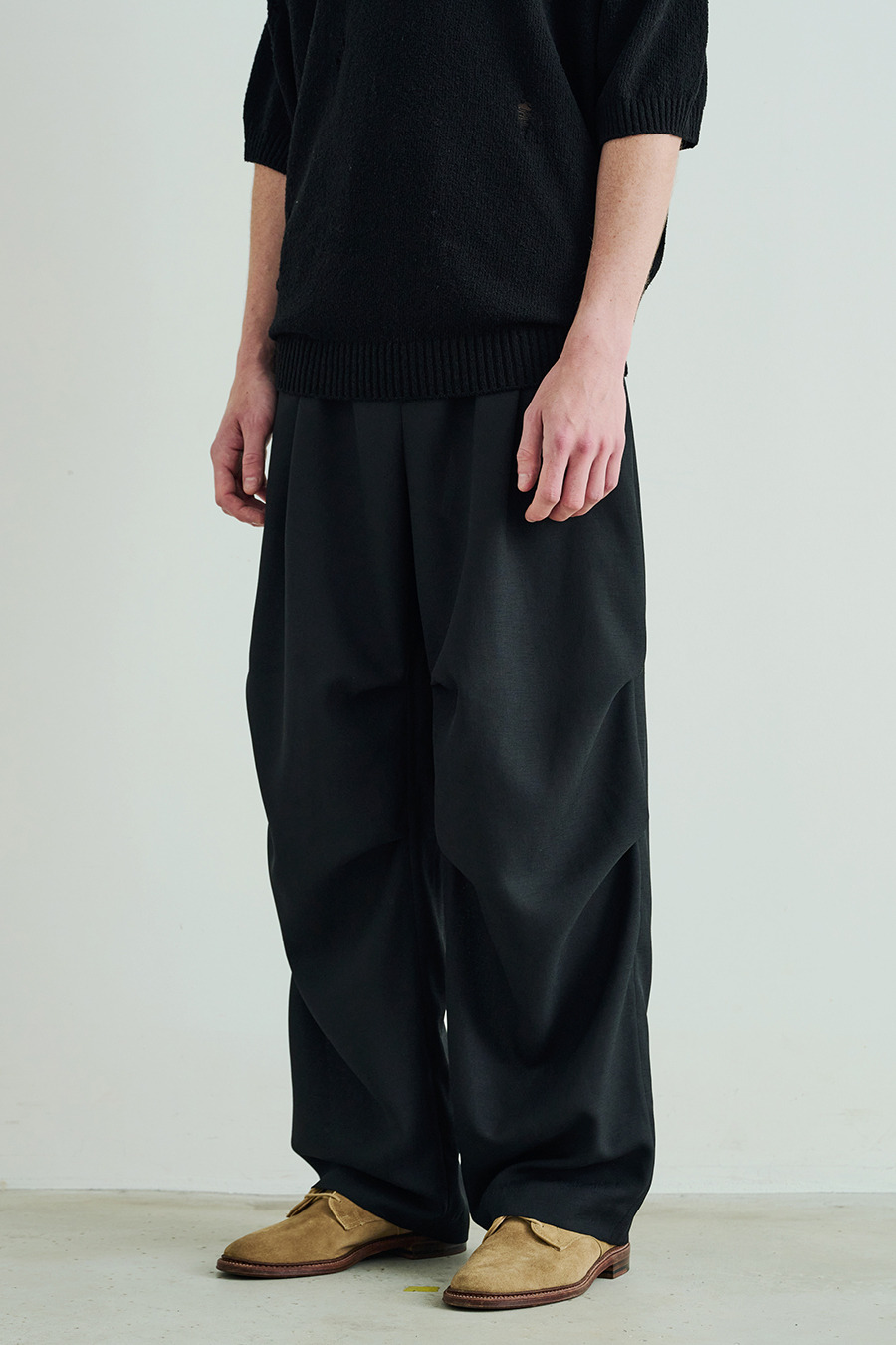 summer parachute trouser black - HAGO(하고)