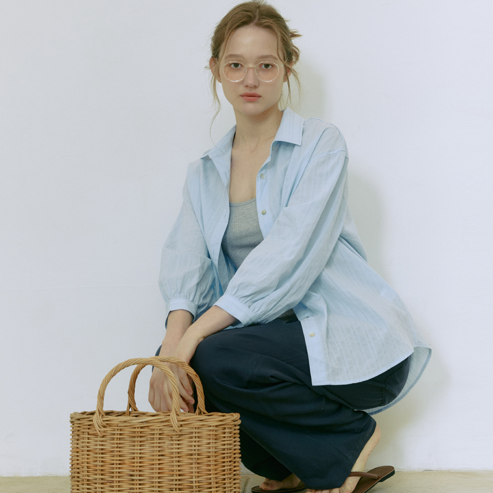 셔드 썸머 셔츠_Sky - HAGO(하고)