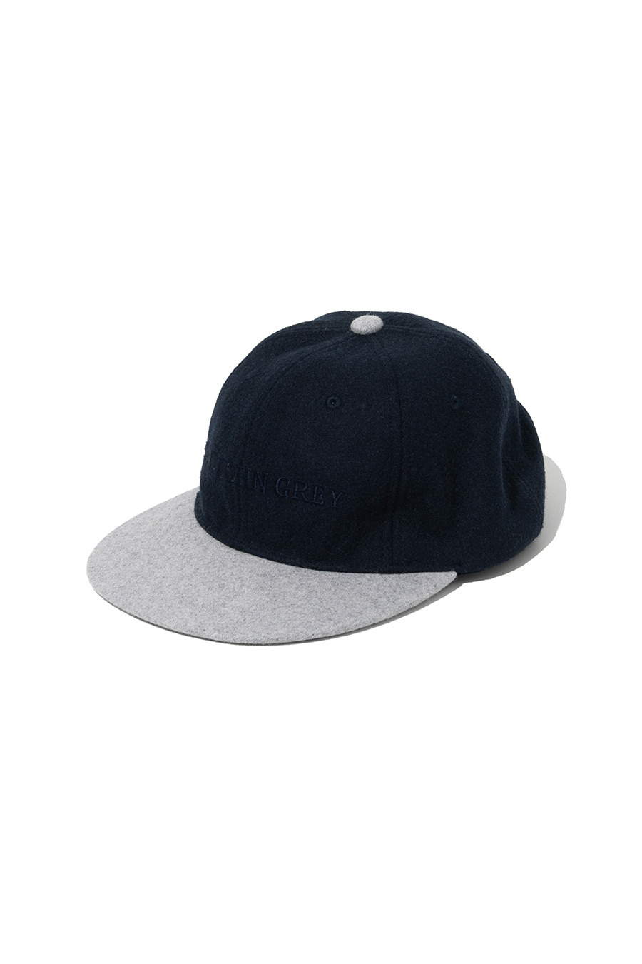 logo wool ball cap navy - HAGO(하고)