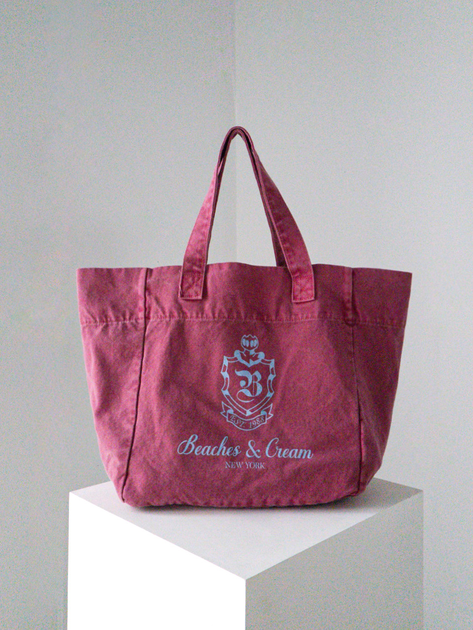 CROWN EST.1988 PIGMENT ECO BAG-BURGUNDY - HAGO(하고)