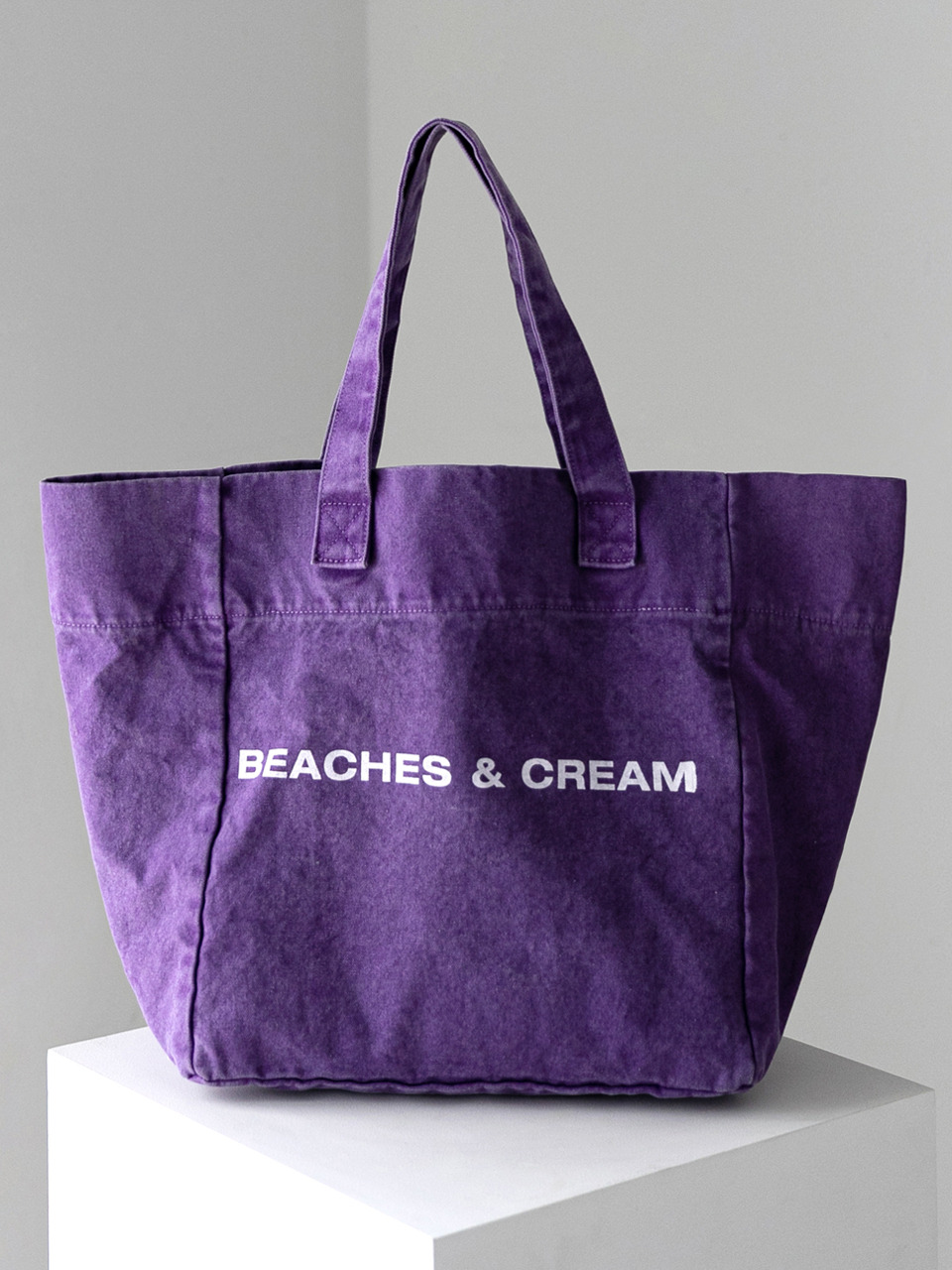 SIMPLE LOGO ECO BAG-PURPLE - HAGO(하고)