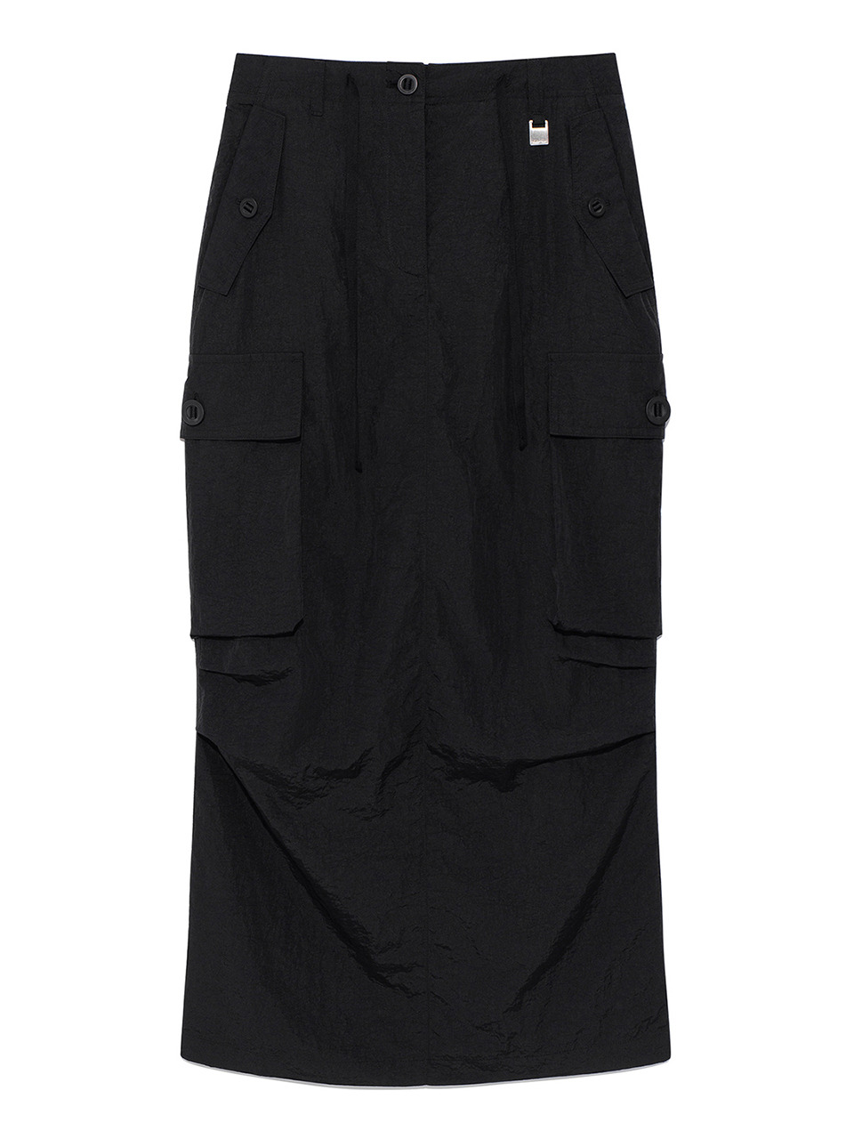 STRING NYLON CARGO SKIRT IN BLACK - HAGO(하고)