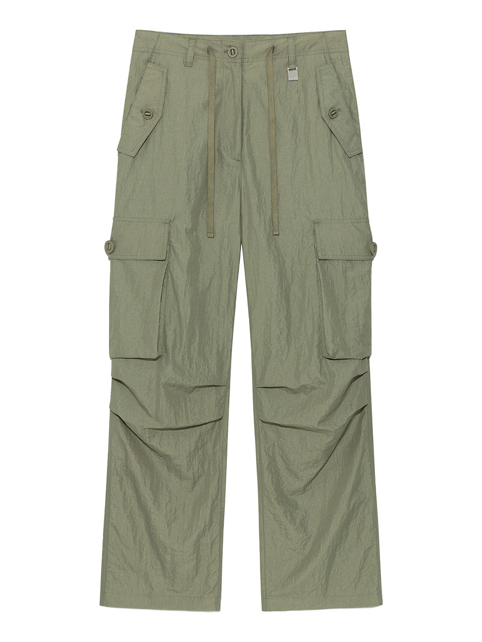 STRING NYLON CARGO PANTS IN KHAKI - HAGO(하고)