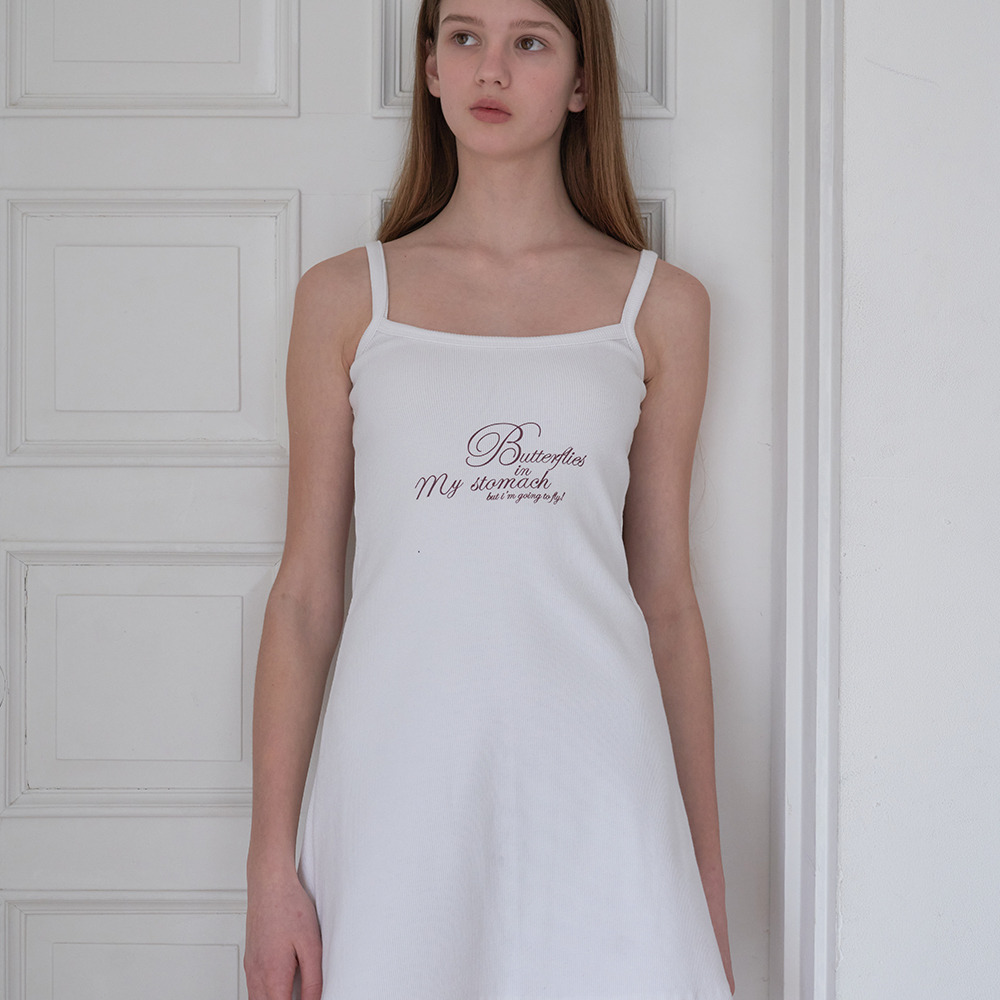 Lettering Rib Onepiece - HAGO(하고)