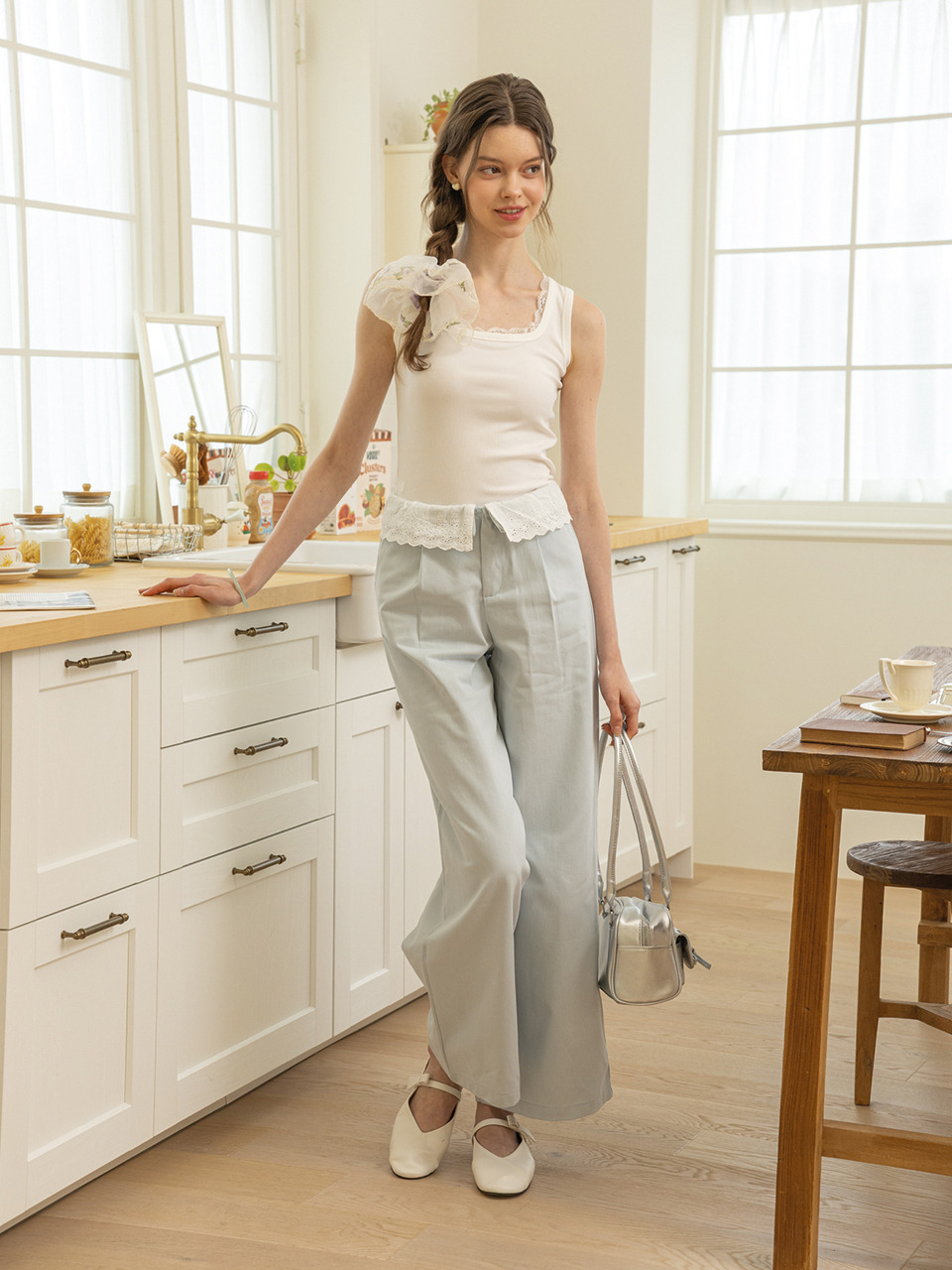 DD_Lace casual pants - HAGO(하고)