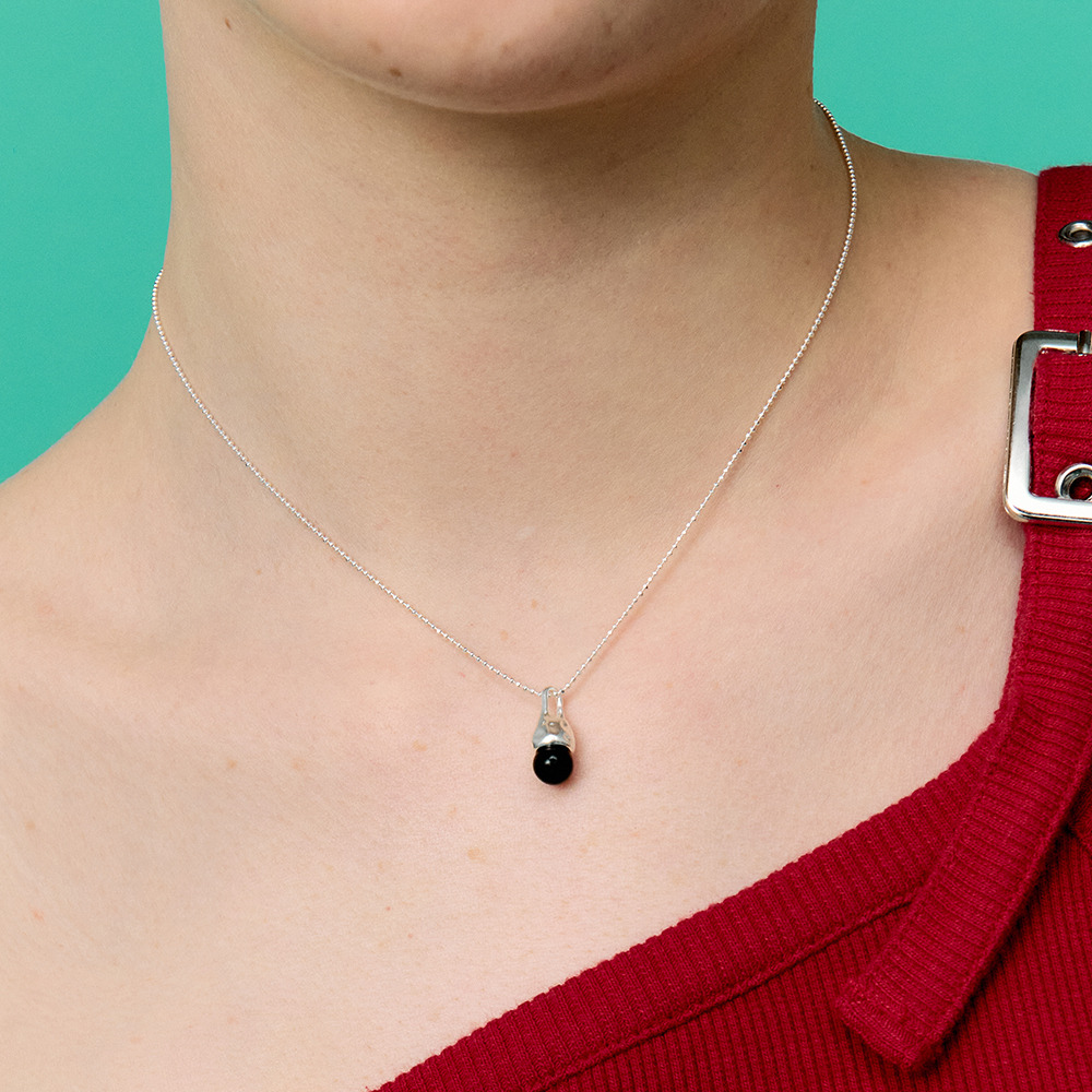 [925 Silver] Breeze Bell Necklace_VH2536NE002M - HAGO(하고)