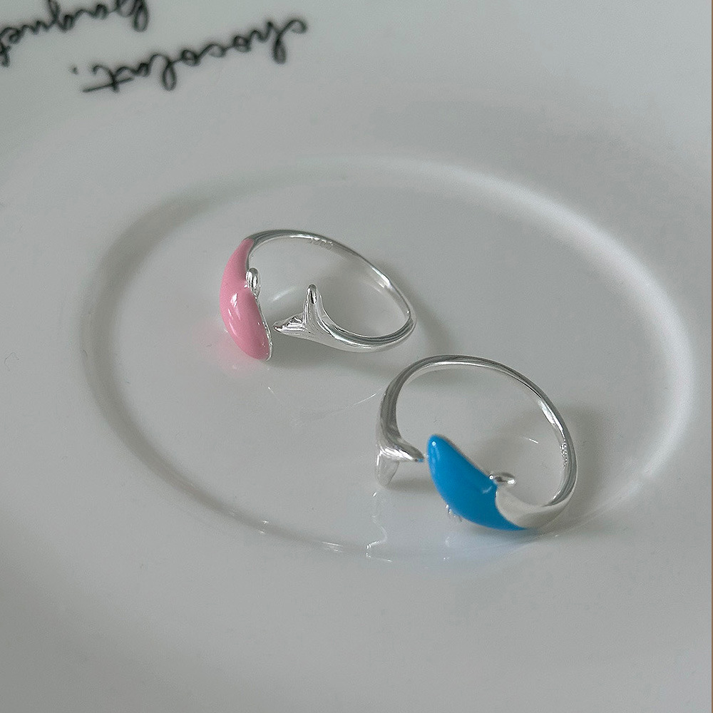 [925silver] Dolphin ring (2color) - HAGO(하고)