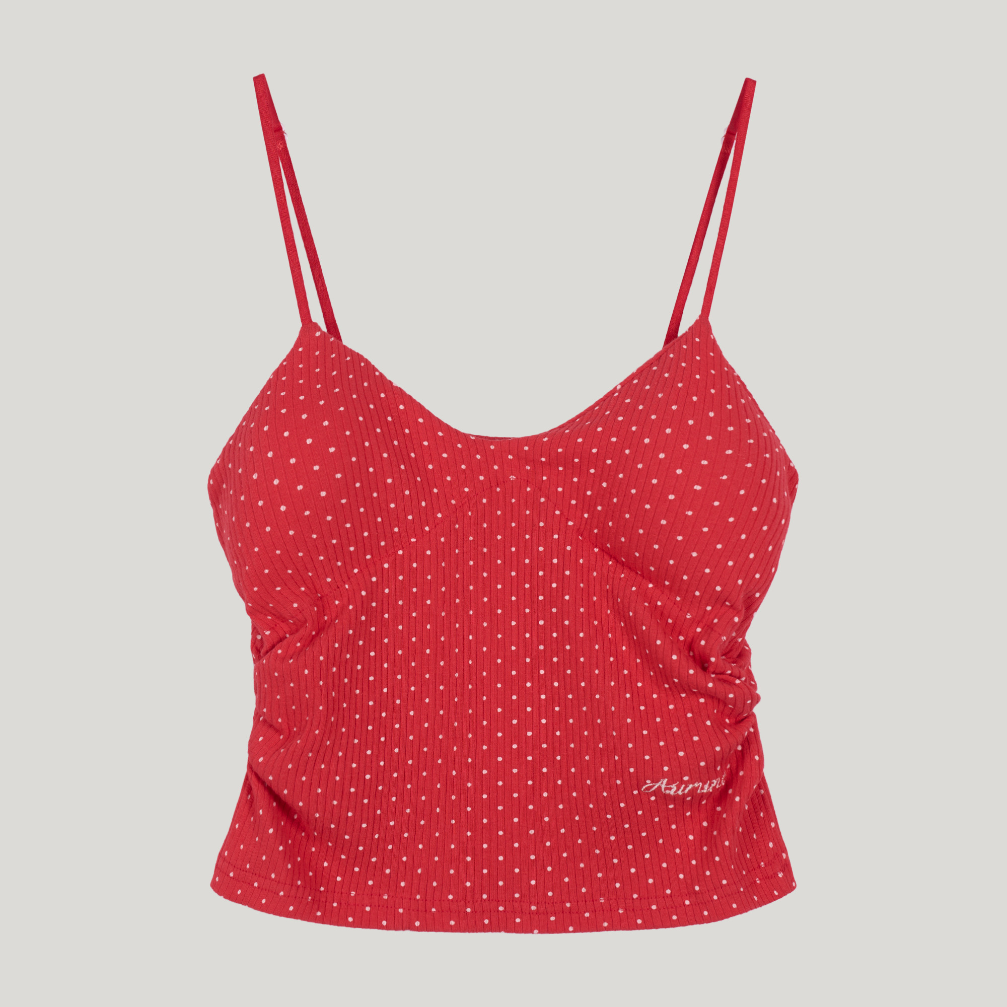 dot cap sleeveless_red - HAGO(하고)